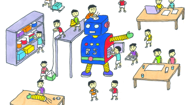 ロボットを作る少年たちを描いてみました。｜akisen｜coconalaブログ